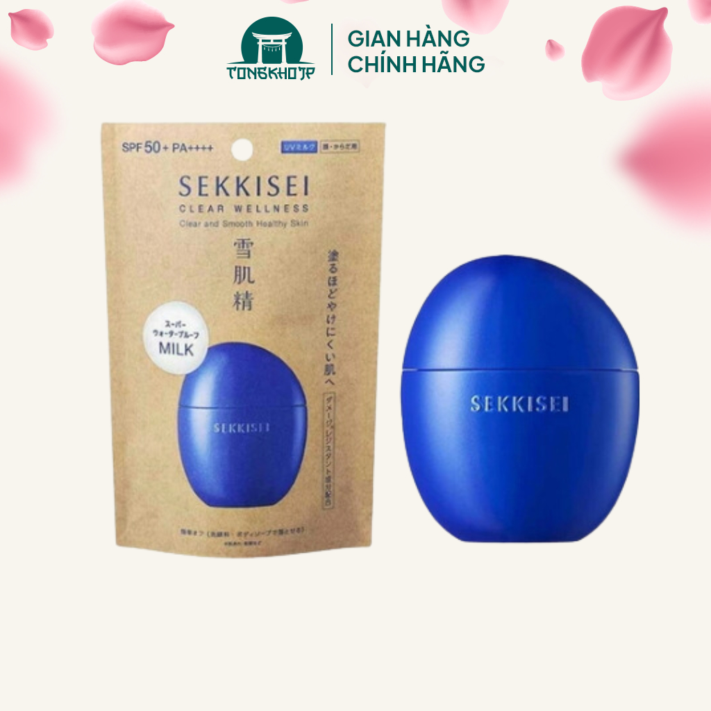 Kem chống nắng Kose Sekkisei Clear Wellness Milk SPF50+ | Shopee Việt Nam
