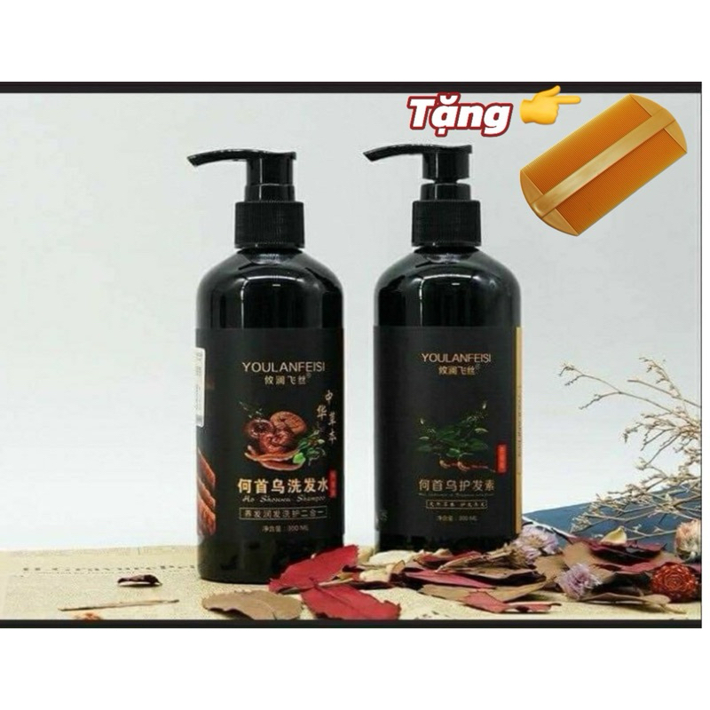 《TẶNG LƯỢC》DẦU GỘI HÀ THỦ Ô LINH CHI THƠM MƯỢT CHAI 500ML Hàng Chính Hãng | Shopee Việt Nam