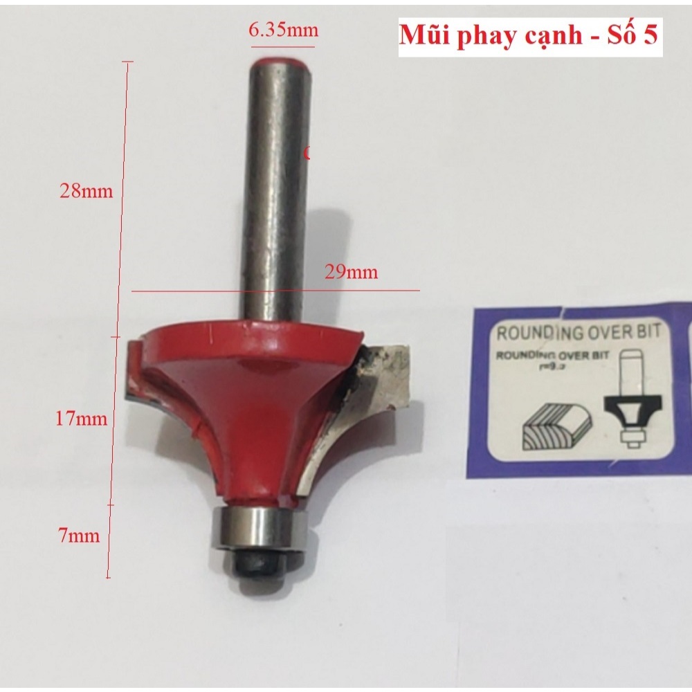 Dao phay rãnh / phay cạnh gỗ / router trục 6.35mm nhiều mẫu | Shopee ...