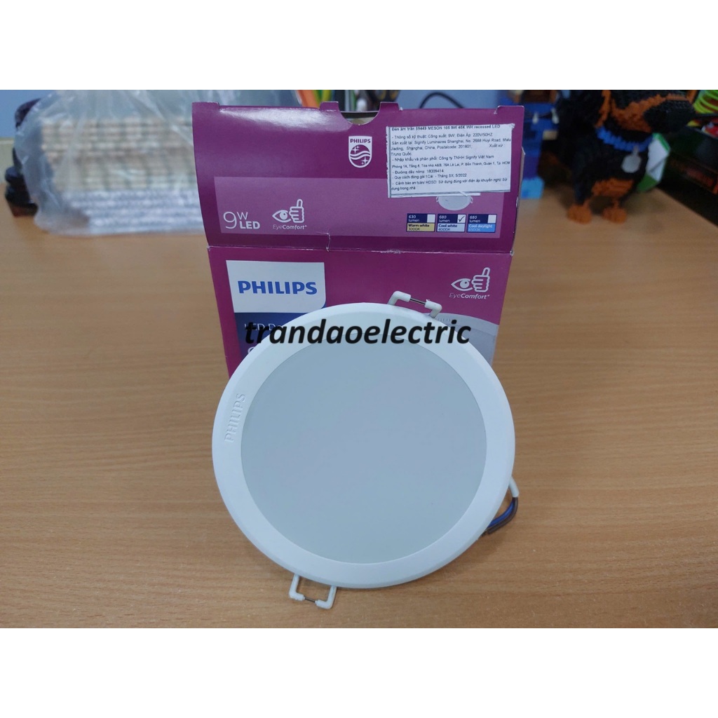 Đèn led âm trần Philips Meson 59449 9W 4000K, kích thước Ø115mmx35mm ...