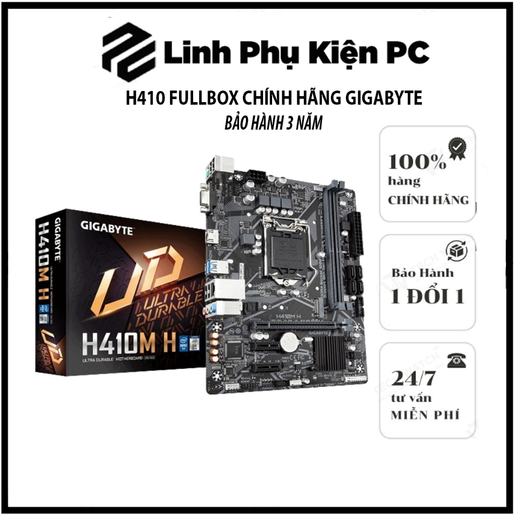 [FREESHIP] Main Gigabyte H410M-H V2 (Chipset Intel H410/ Socket LGA1200 ...