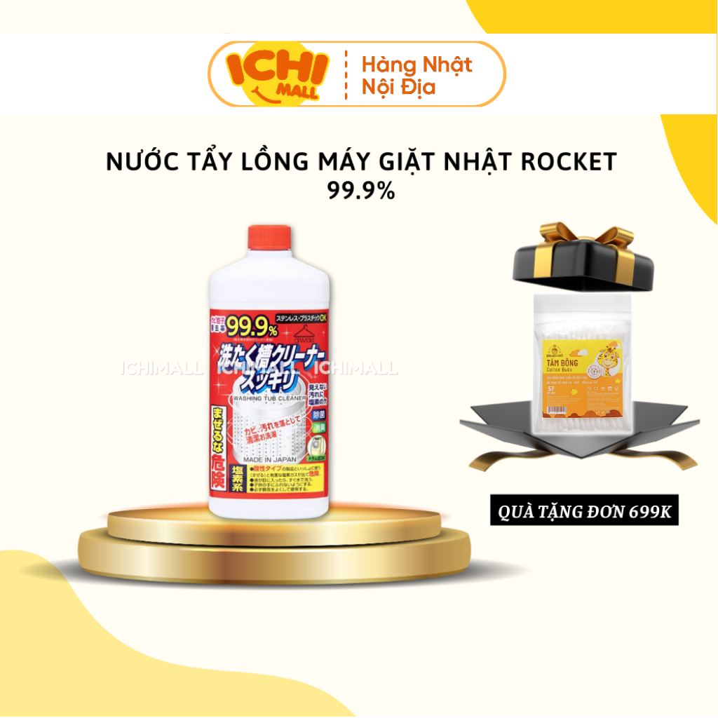 Nước tẩy lồng máy giặt Nhật Rocket 99.9% | Shopee Việt Nam