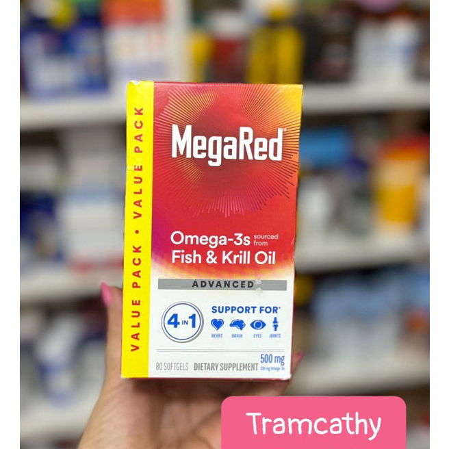 megared krill oil Dầu tôm Schiff MegaRed Advanced 4in1 Omega-3 Fish ...
