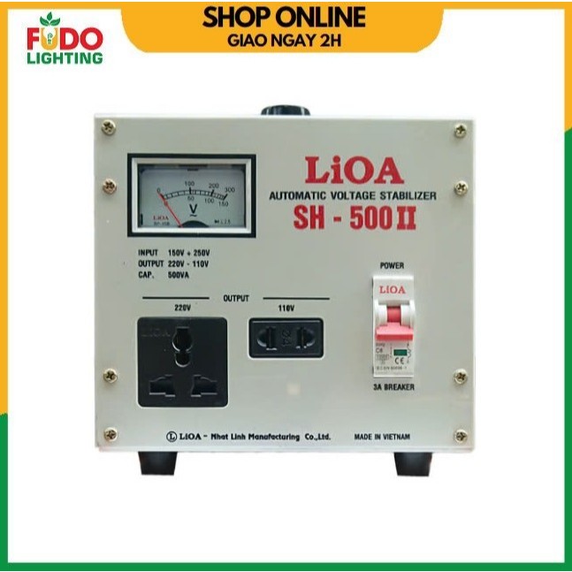 Ổn áp LIOA 1 pha SH - 500II công suất 500VA hàng chính hãng | Shopee Việt Nam