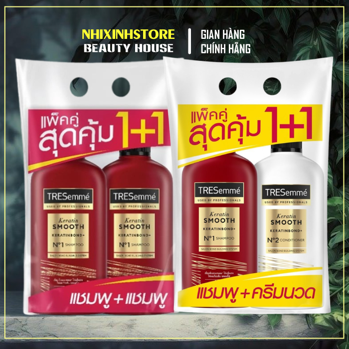 Cặp Dầu Gội Dầu Xả Tresemme Keratin Smooth Thái Lan | Shopee Việt Nam