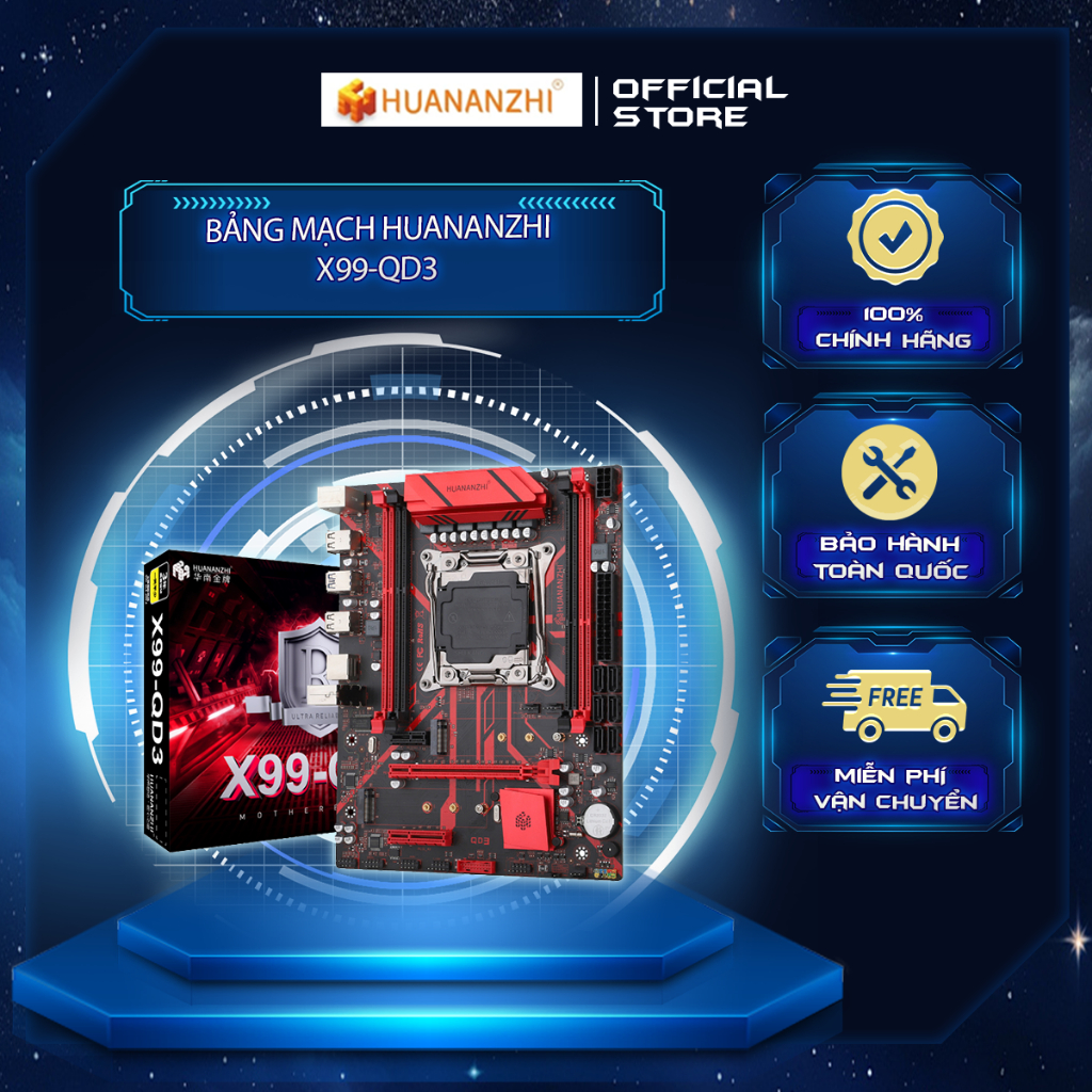 BẢNG MẠCH HUANANZHI X99-QD3 | Shopee Việt Nam