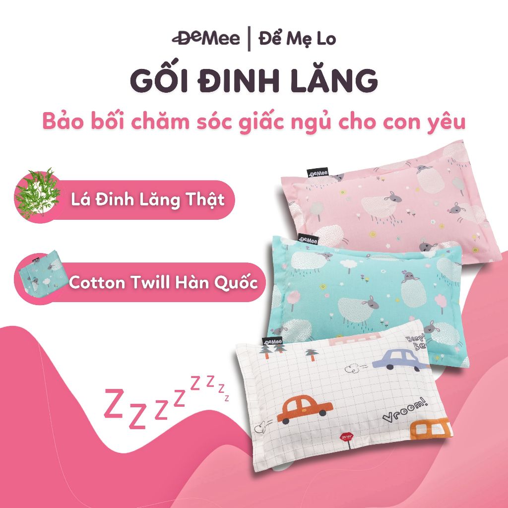 Gối Thảo Dược Đinh Lăng Cao Cấp Cho Bé Demee - Gối Hỗ Trợ Ngủ Ngon Sâu ...