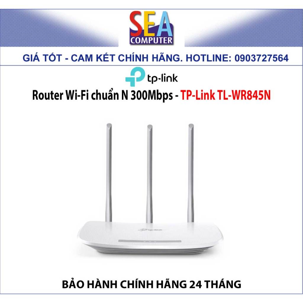 Router Wi-Fi chuẩn N 300Mbps - TP-Link TL-WR845N | Shopee Việt Nam