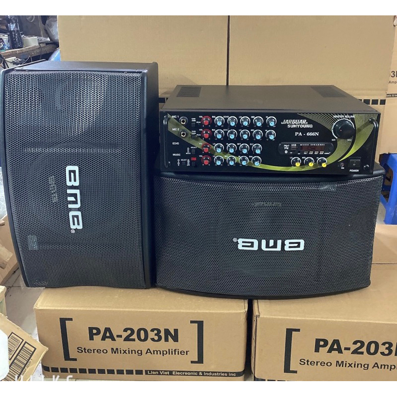 Bộ Karaoke gia đình gồm Amply 666N so) 12so AC tossiba bắt Bluetooth ...