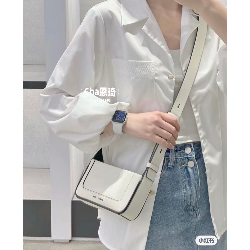 [Chuẩn hãng] Túi đeo vai nữ C&K Daylla da phối canvas | Shopee Việt Nam
