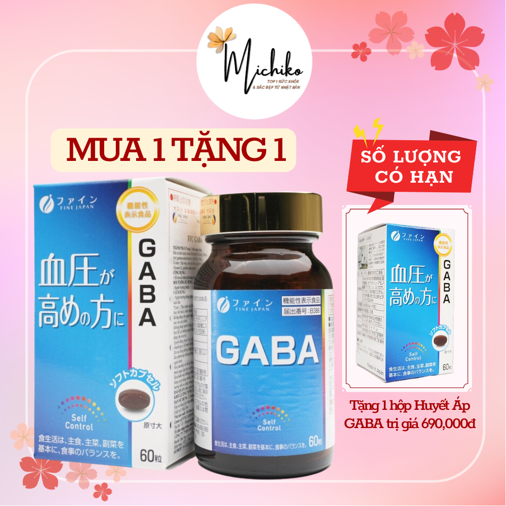 [Mua 1 Tặng 1] Viên Uống Cải Thiện Huyết Áp Cao FFC Gaba Fine Japan Nhật Bản 60 Viên | Shopee ...