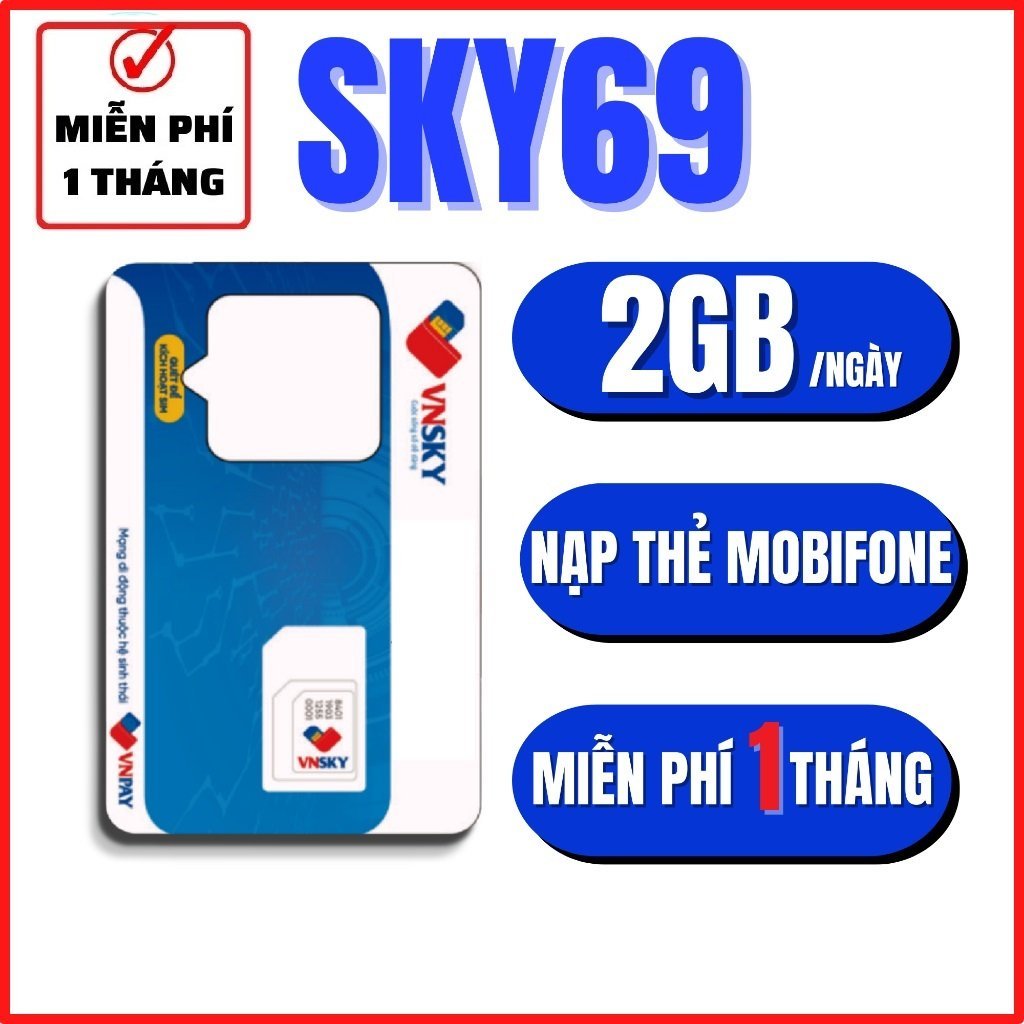 [ MIỄN PHÍ 1 THÁNG ] Sim 4G Mobifone Hàng Chính Hãng Sim Local Vnsky ...