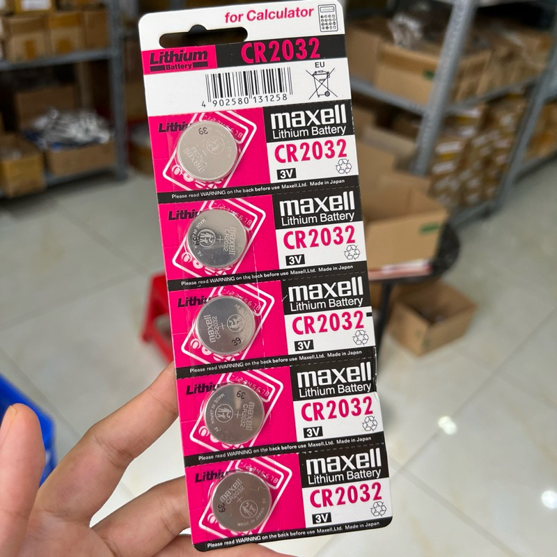Vỉ pin 2032 CR2032 Maxell chính hãng 100% Nhật Bản dùng để thay điều ...