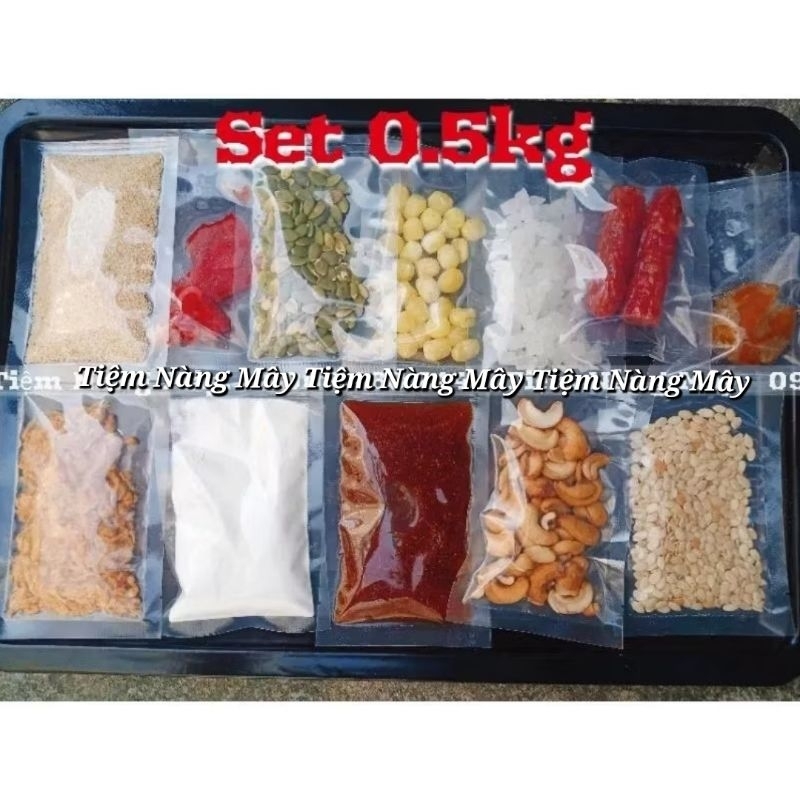 Nhân thập cẩm set nguyên liệu tự trộn làm bánh trung thu 0.5kg/ 1kg | Shopee Việt Nam