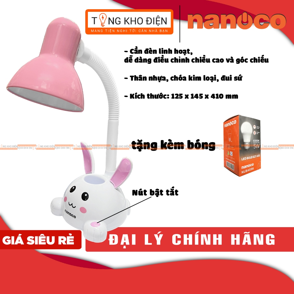 Đèn bàn chống cận LED Nanoco 5W NDKC01, đèn học [CHÍNH HÃNG] | Shopee ...