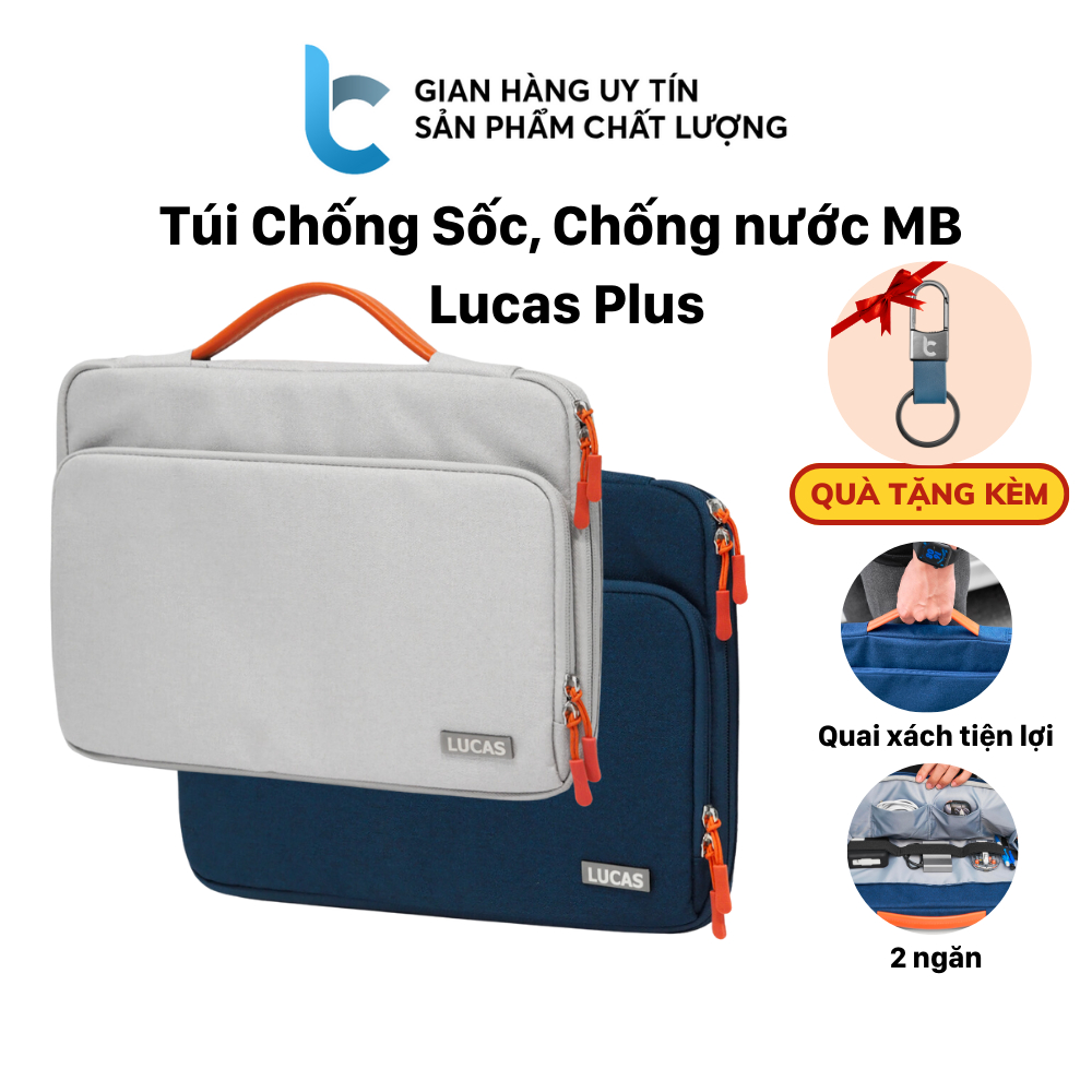 Túi Chống Sốc, Chống Nước Macbook/Laptop Lucas Plus Có Quai Xách, Ngăn ...