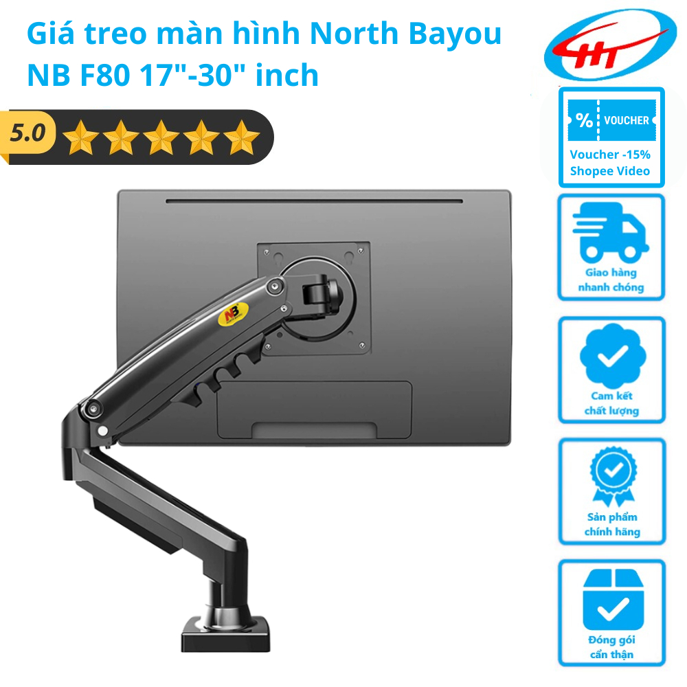 [NB F80] Giá treo màn hình North Bayou NB F80 17"-30" inch, arm / tay ...