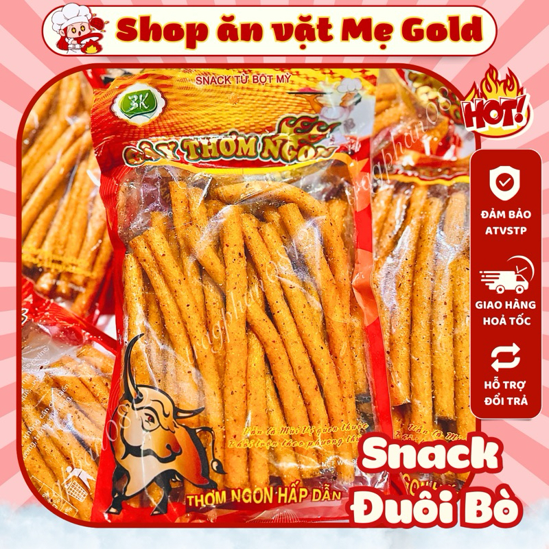 Snack gậy thơm ngon Thiên Long, đuôi bò siêu to khổng lồ (gói 360g ...
