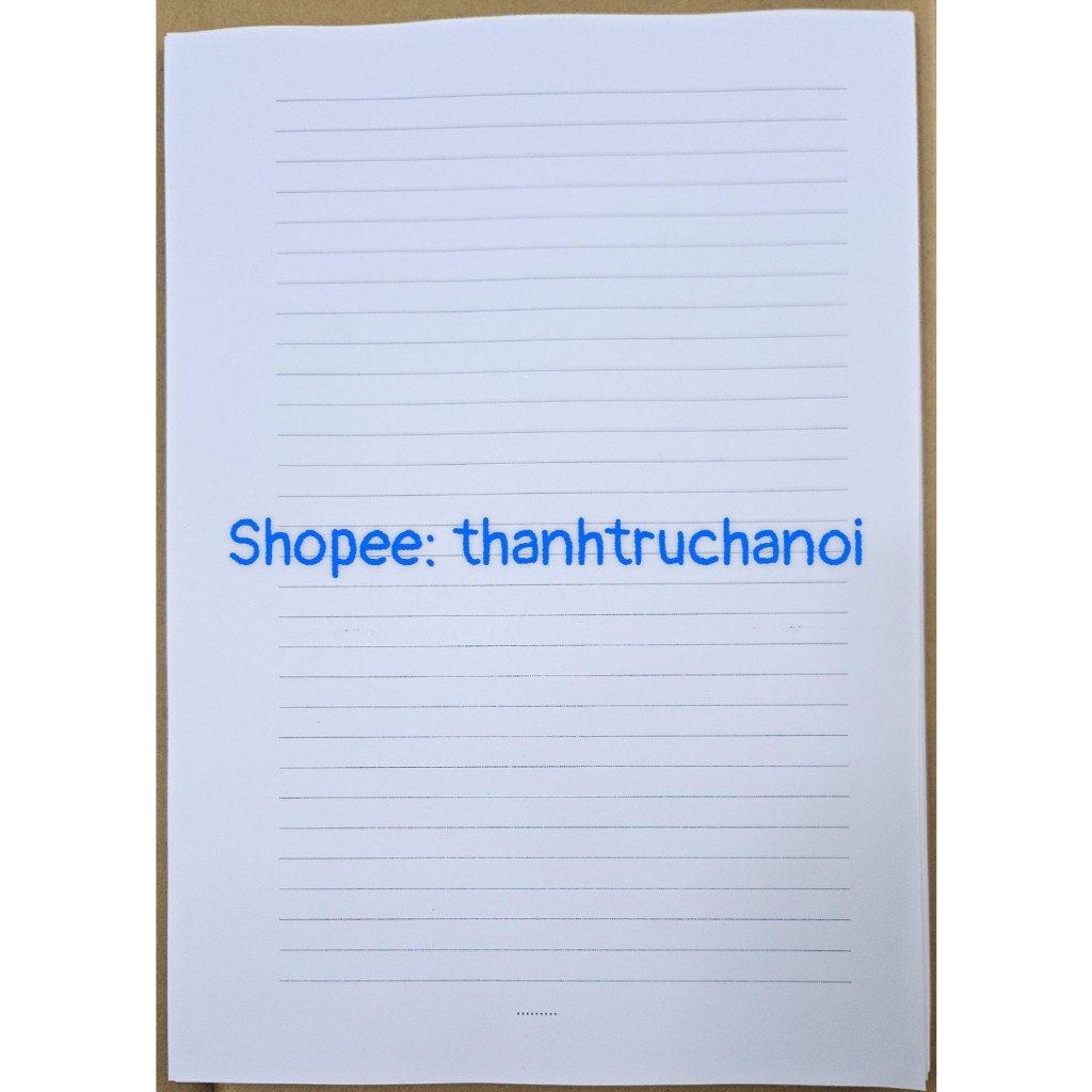 50 tờ giấy A4 có dòng kẻ ngang 1 mặt và loại không có dòng kẻ | Shopee ...