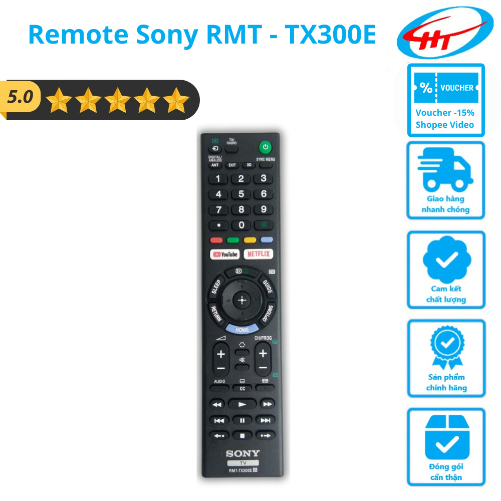 [ Kèm quà ] Remote Sony RMT - TX300E - Hàng chính hãng | Shopee Việt Nam
