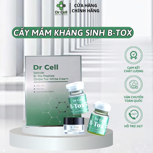 Cấy Mầm Kháng Sinh B-TOX DRCELL, Làm Sáng Da, Tái Tạo Hiệu Quả Hộp 2 Lọ | Shopee Việt Nam
