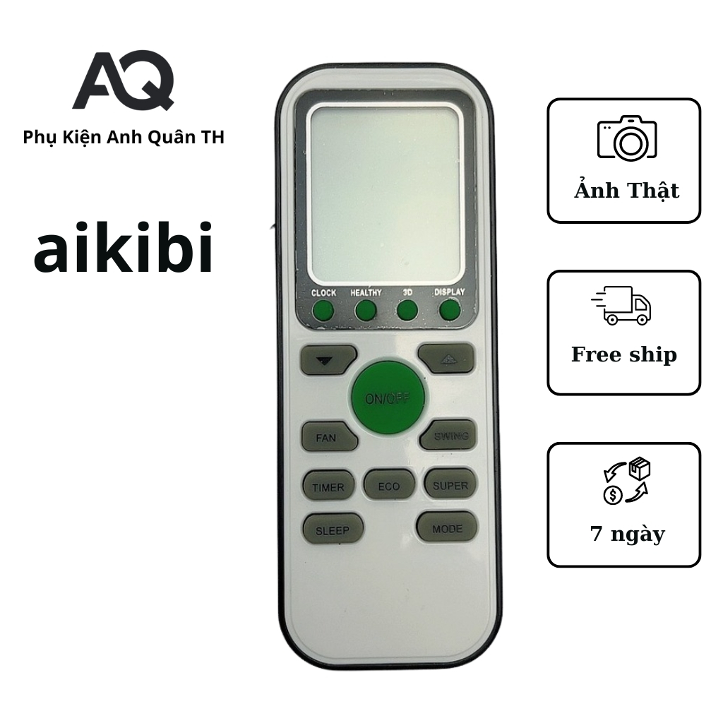 Remote máy lạnh aikibi - Điều khiển điều hòa akibi các dòng | Shopee ...
