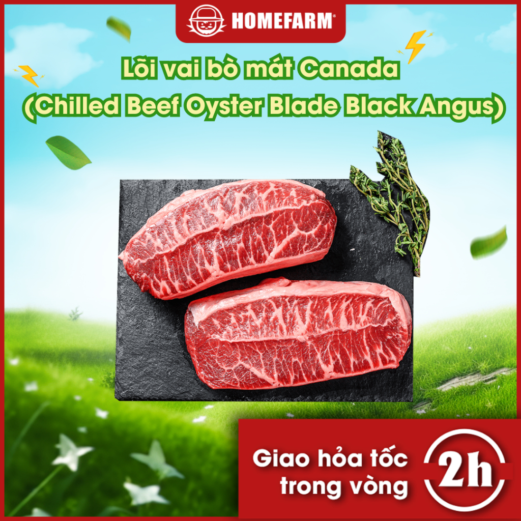 Lõi vai bò mát nhập khẩu Homefarm (Chilled Beef Oyster Blade Black ...