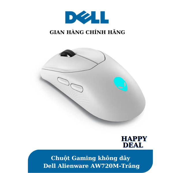 Chuột Gaming không dây Dell Alienware AW720M-Trắng-Hàng chính hãng ...