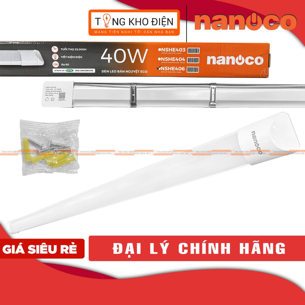 Đèn LED bán nguyệt 40w NANOCO ánh sáng trung tính / trắng - Chip led ...