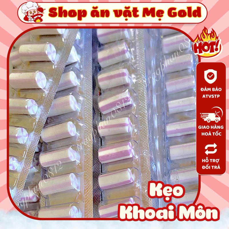 Combo kẹo khoai môn, kẹo sữa khoai môn dẻo tuổi thơ (vỉ 20 viên ...