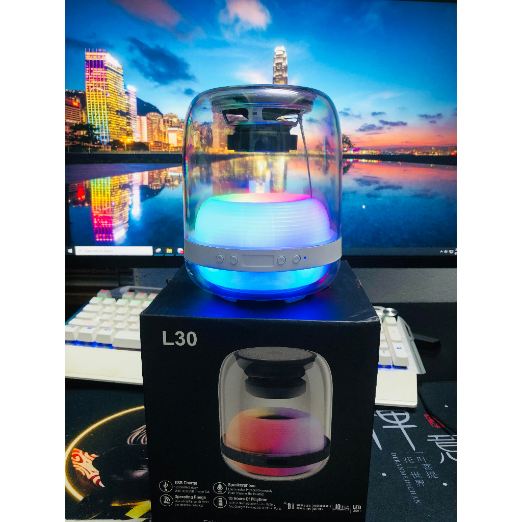Loa mini bluetooth L30 đèn Led RGB | Shopee Việt Nam