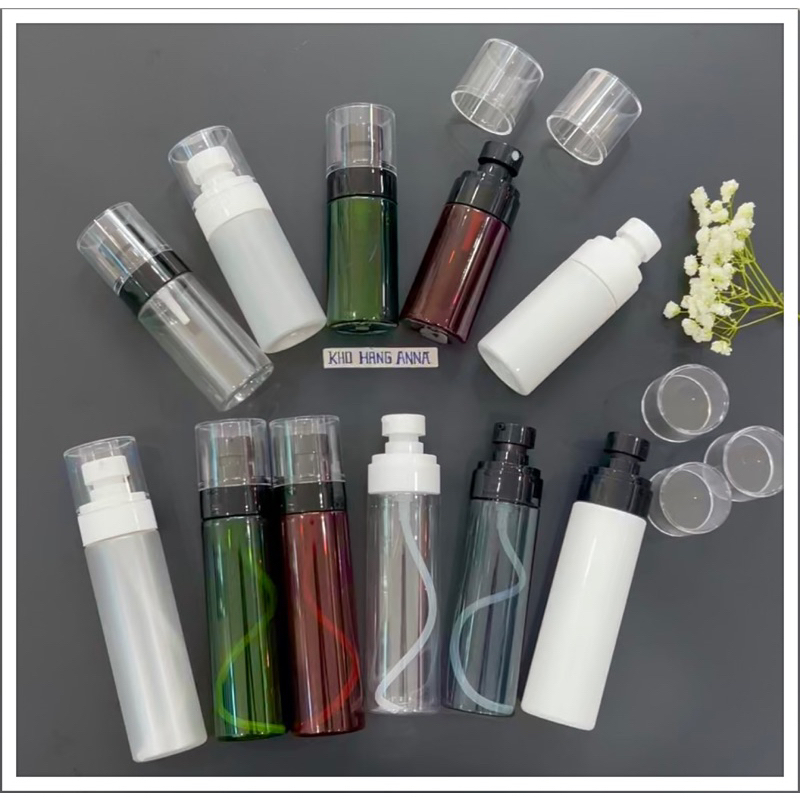CHAI 100ml 50ml XỊT SƯƠNG CAO CẤP - CHAI NHỰA BODY MIST - CHAI LỌ xịt GIỌT , xịt tóc , đựng mỹ ...