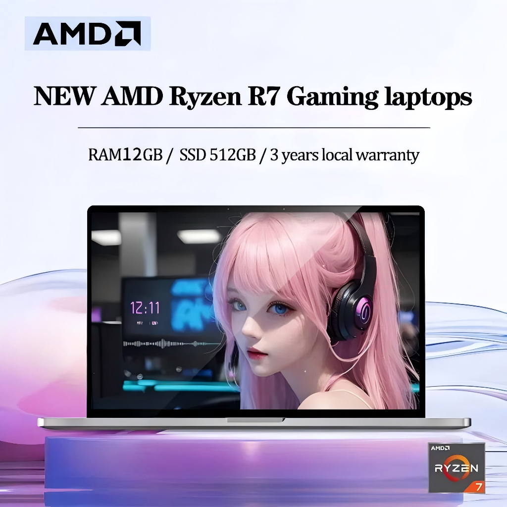 New AMD Ryzen 7-2700U Quad Core Eight Thread 15.6" IPS HD Display ...