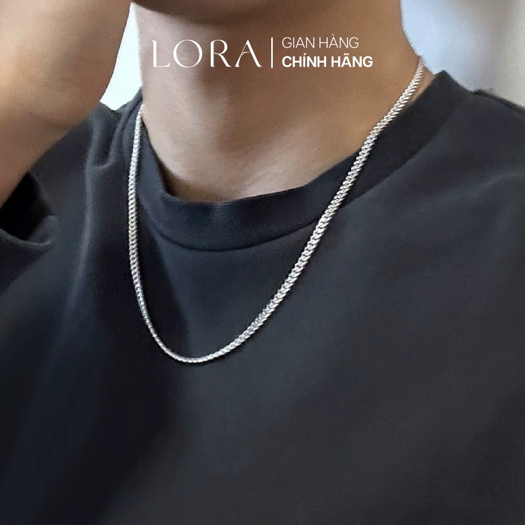 [BH Trọn Đời] Dây Chuyền Bạc S925 Lora Simple Dạng Xích Bản 3mm | Shopee Việt Nam