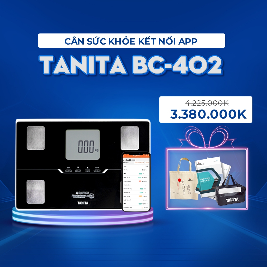 Cân điện tử sức khỏe và phân tích cơ thể TANITA BC-402 Nhật Bản | Shopee Việt Nam