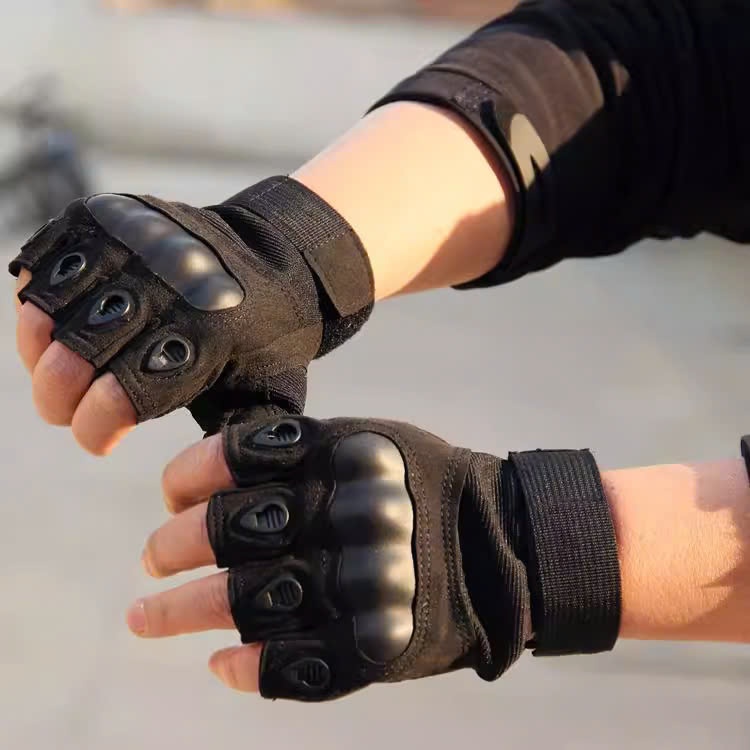 Găng Tay Chiến Thuật, Găng Tay Xe Máy Cụt Ngón Kiểu Dáng Tactical ...