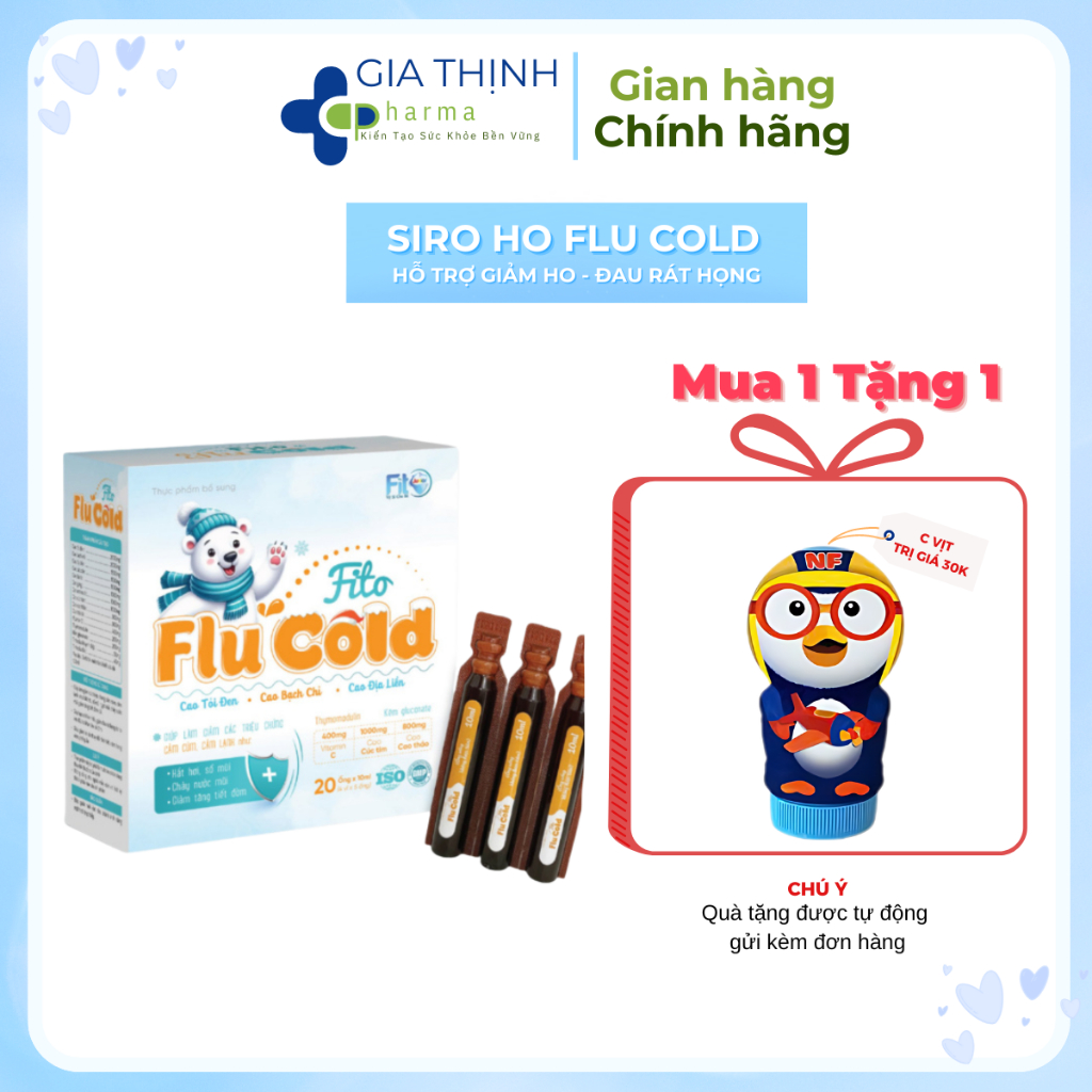 Siro Ho Cảm Flu Cold Cho Bé Từ 0 Tháng Tuổi Fito Junior, Hỗ Trợ Giảm Sổ ...