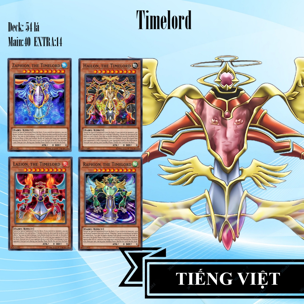 [TIẾNG VIỆT] Bài YuGiOh - Bộ 54 lá bài Timelord - Timelord Deck - Card ...
