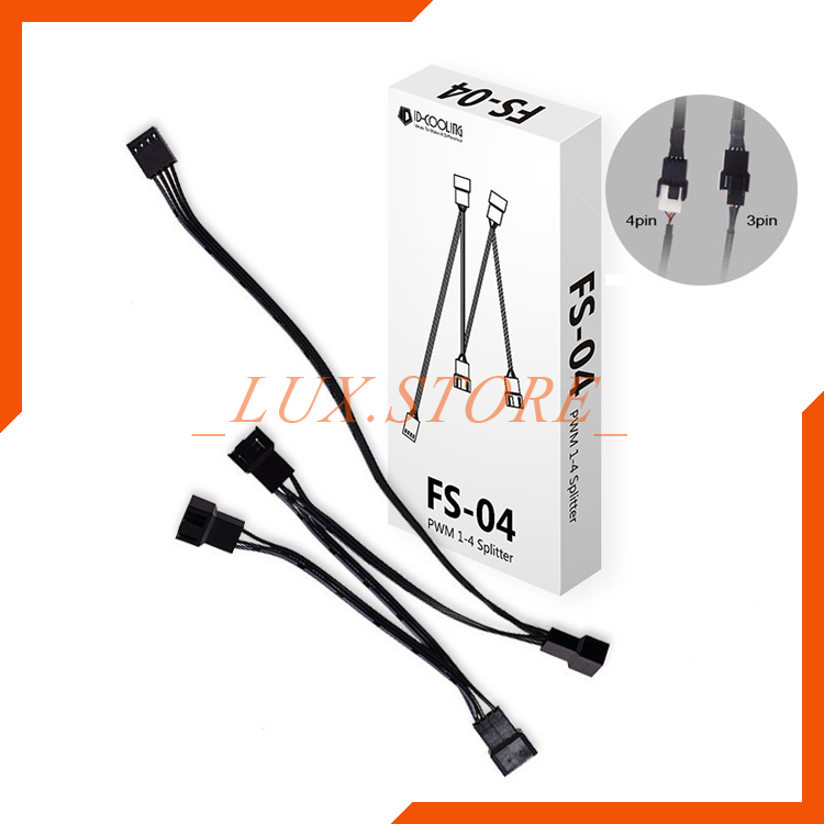 [Chính Hãng] Dây Chia Nguồn Fan Quạt 3Pin-4Pin ID-Cooling Splitter FS ...