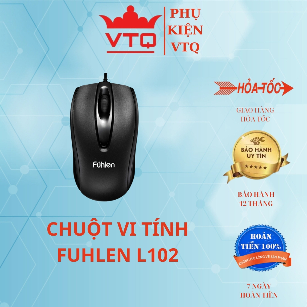 Chuột vi tính Fuhlen L102 Chính hãng Ninza Phân Phối,kết nối cổng usb ...