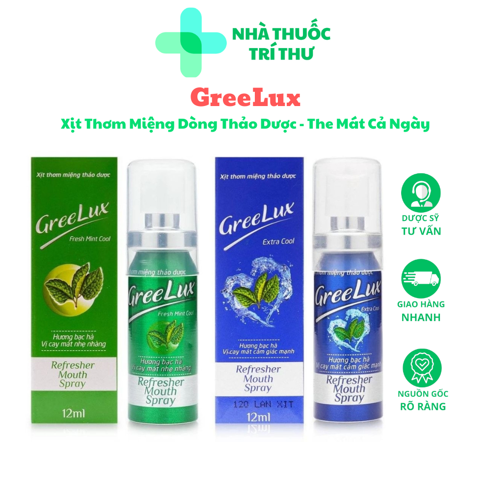 Lọ Xịt Thơm Miệng GreeLux Extra Cool Thơm Mát The Mát Suốt Cả Ngày Chai ...