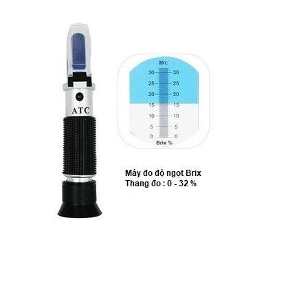 Máy đo độ NGỌT Brix (thang đo 0-32 %) - Khúc xạ kế đo độ ngọt hoa quả ...