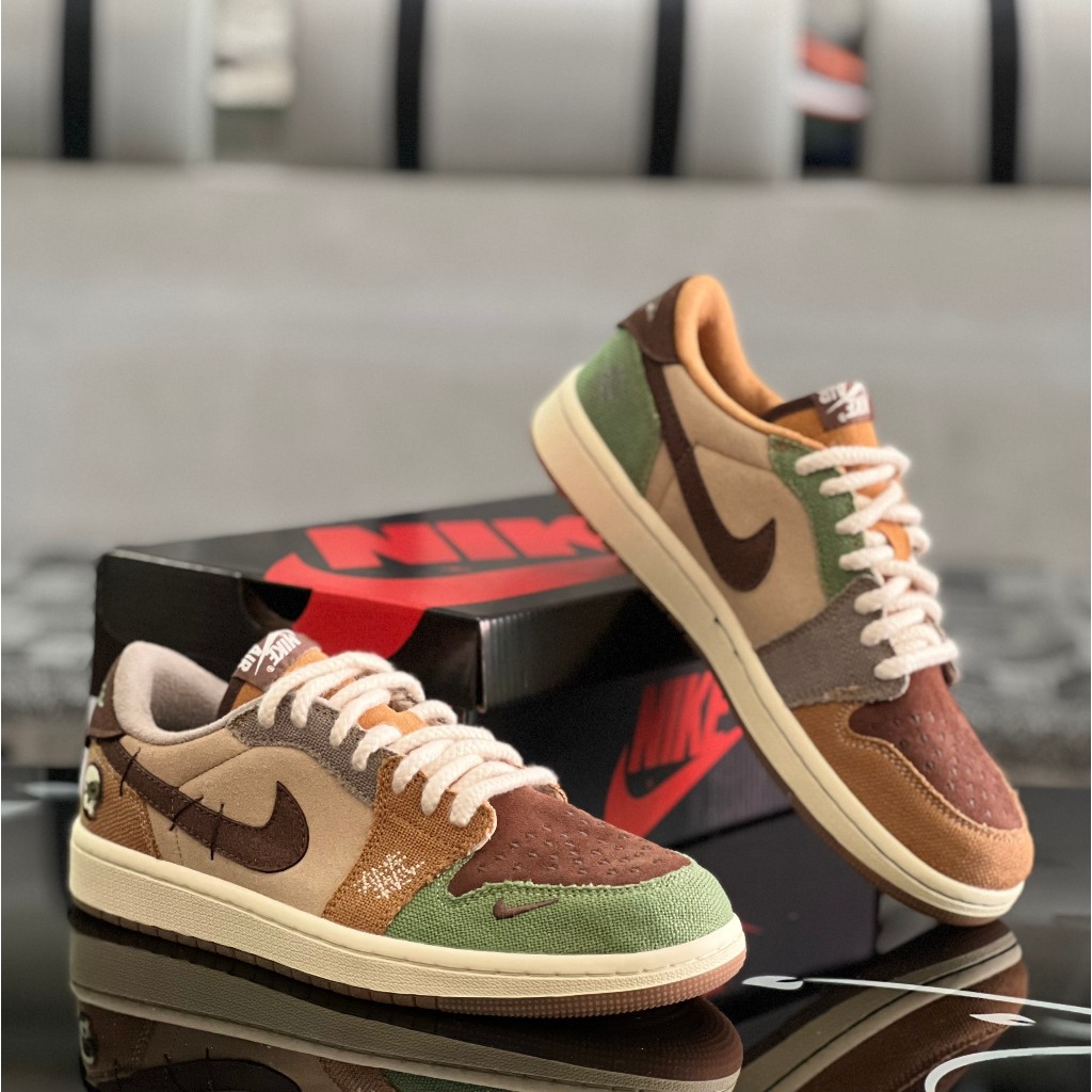 Giày JD Zion Williamson x Air Jordan 1 Retro Low OG ‘Voodoo’ DZ7292 ...