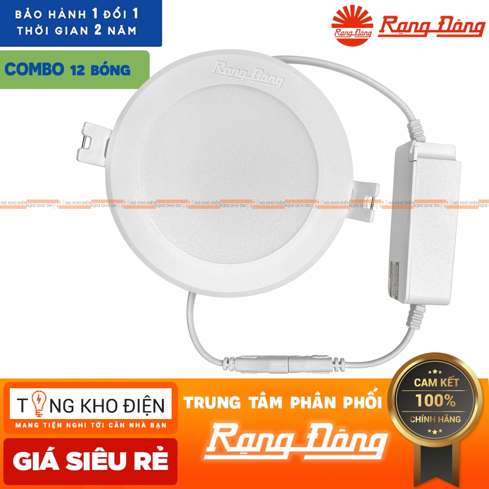 [COMBO 12 Bóng] Đèn led ầm trần downlight 7w lỗ khoét 90mm Rạng Đông [CHÍNH HÃNG] | Shopee Việt Nam