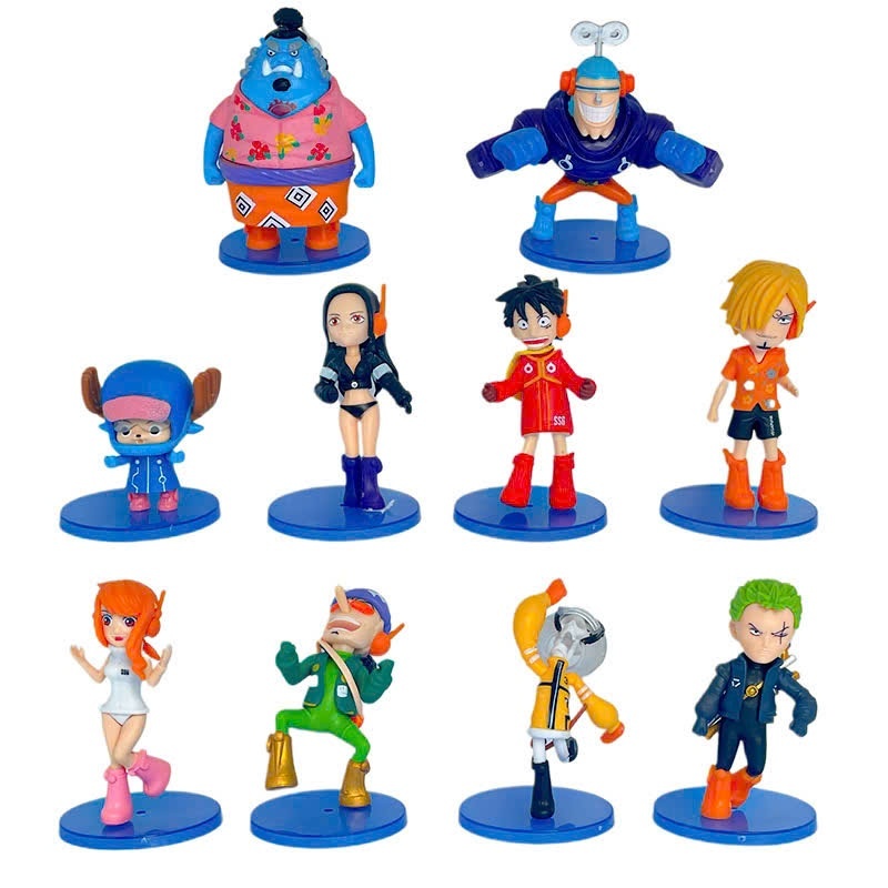 [SET 10] CHIBI MÔ HÌNH VEGAPUNK TEAM MŨ RƠM ONE PIECE, LUFFY SANJI ZORO ...