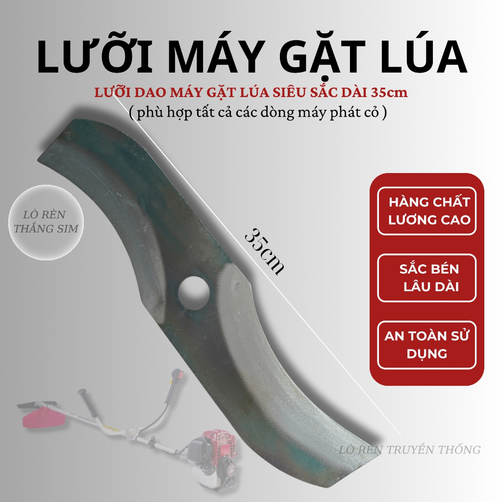 Lưỡi Dao Máy Gặt Lúa Lắp Máy Phát Cỏ Giúp Thu Hoạch Lúa Nhanh Hơn Rất ...