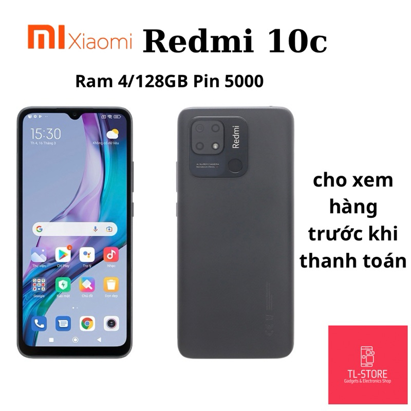 ĐIỆN THOẠI XIAOMI REDMI 10C CŨ 99%(RAM4/64GB)Snapdragon 680, IPS LCD 6.71" HD+ | Shopee Việt Nam