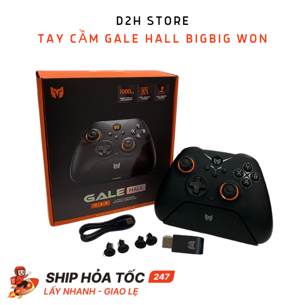 [BH 12 tháng 1 đổi 1] Tay cầm Gale Hall Không Dây 1.000hz BIGBIG Won Kèm Dock Sạc - Kết Nối đa ...