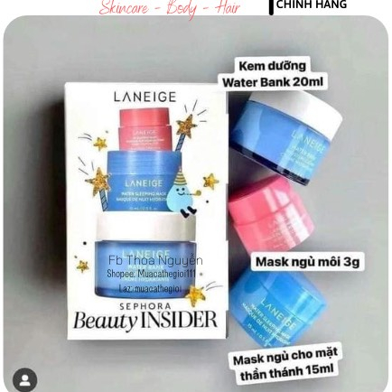 Set 3 món Laneige mini | Shopee Việt Nam