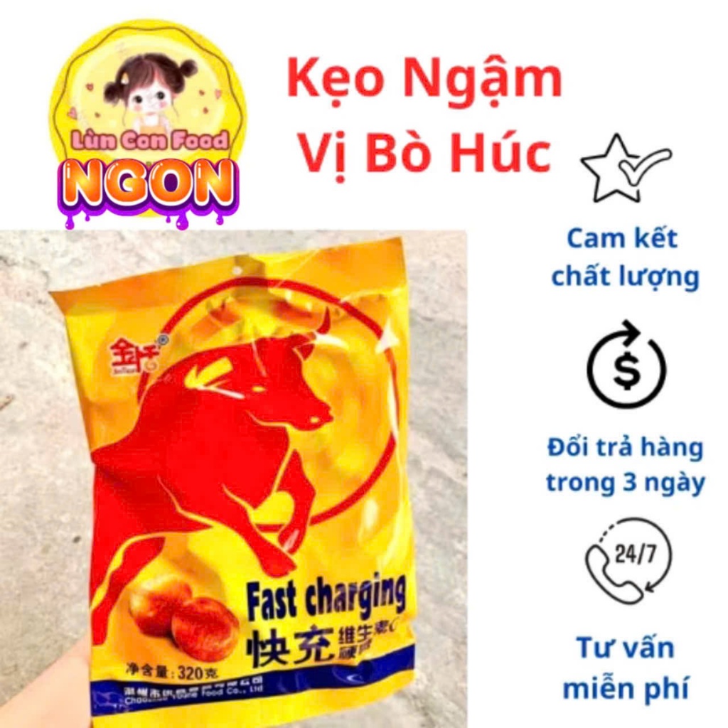 KẸO NGẬM VỊ BÒ HÚC GÓI 320gr ( 95_ 100 viên) - KẸO NGẬM STYNG / COCA ...